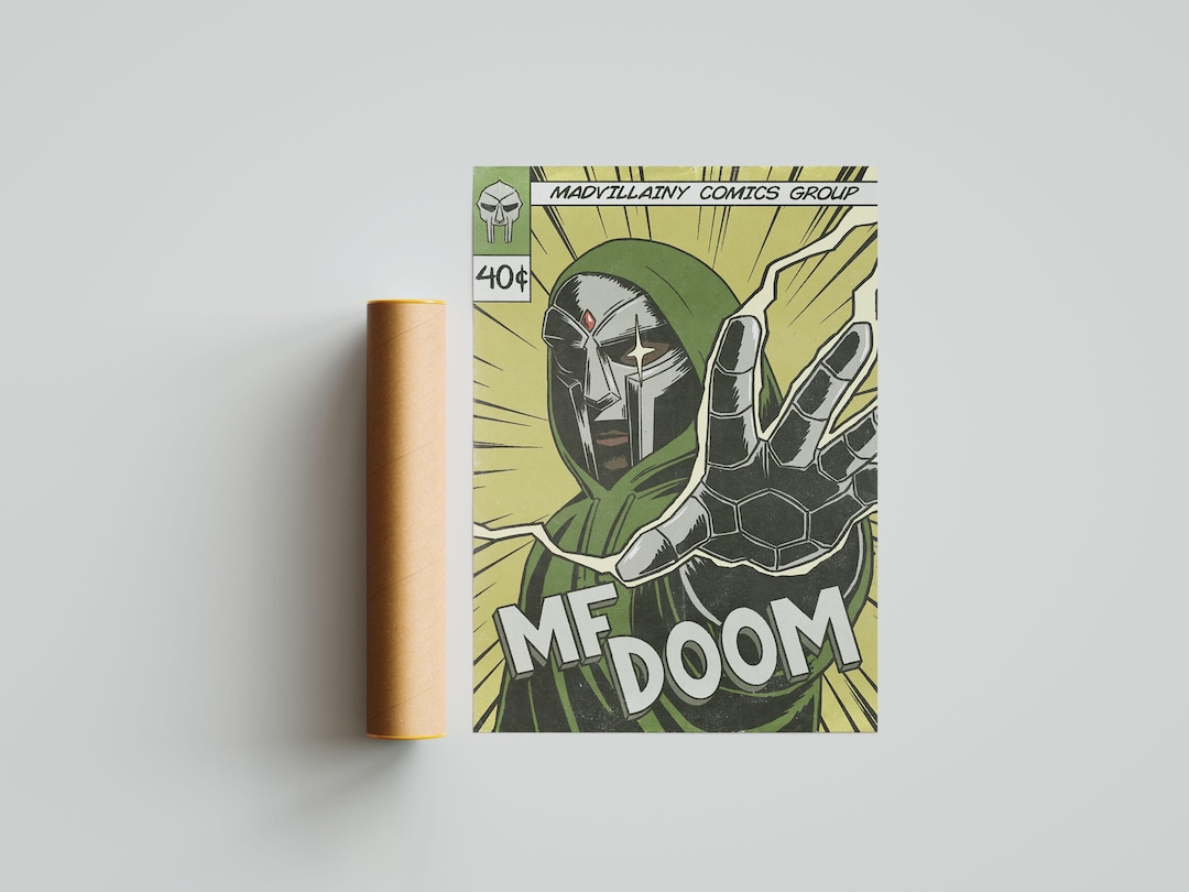MF Doom Poster, MF Doom Mm Food and Madvillainy Album, Mf Doom Print ...
