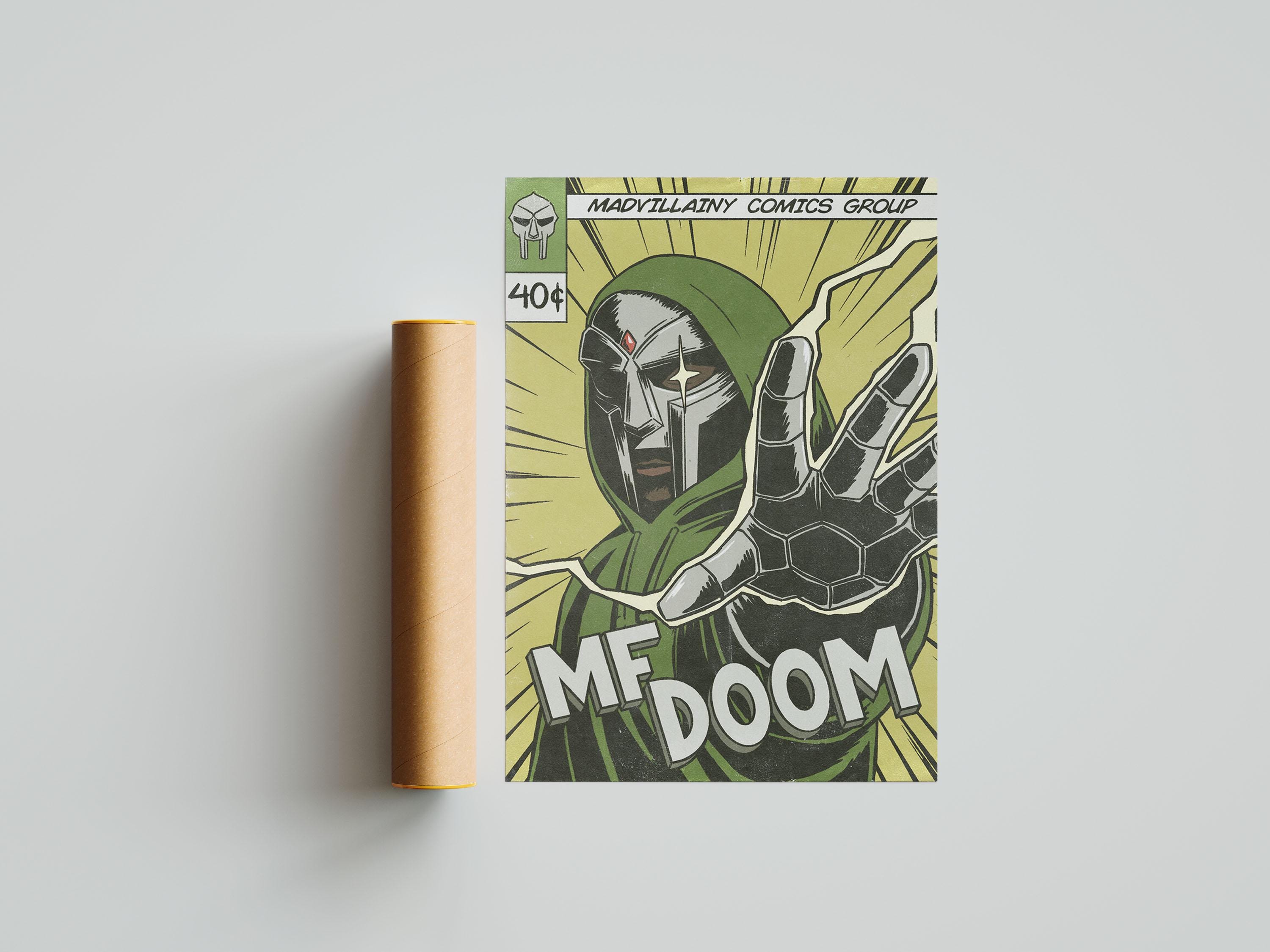 MF Doom Poster, MF Doom Mm Food and Madvillainy Album, Mf Doom Print ...