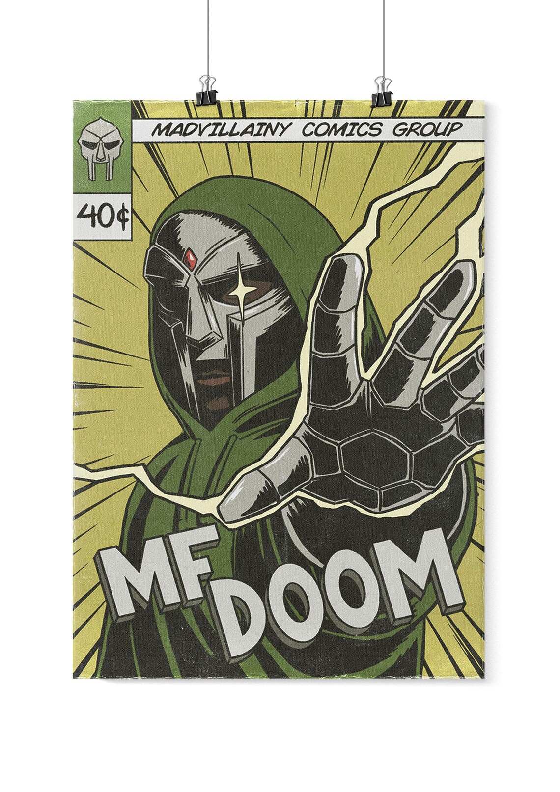 MF Doom Poster, MF Doom Mm Food and Madvillainy Album, Mf Doom Print ...
