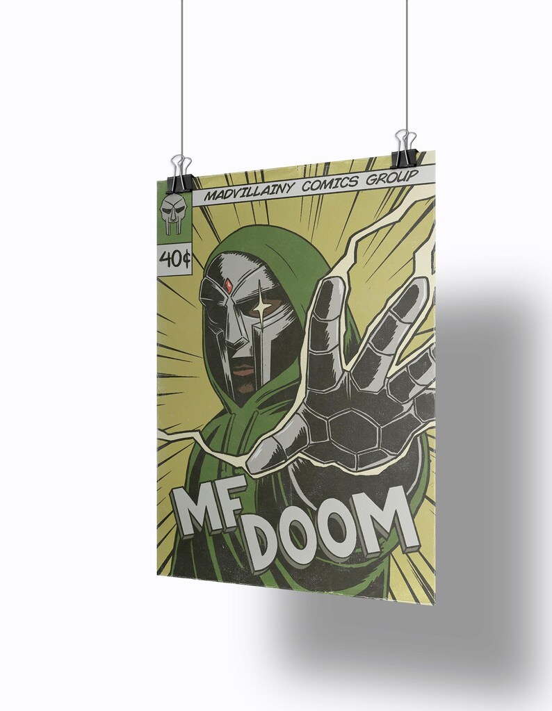 MF Doom Poster, MF Doom Mm Food and Madvillainy Album, Mf Doom Print, Mf Doom Decor, Mf Doom ...