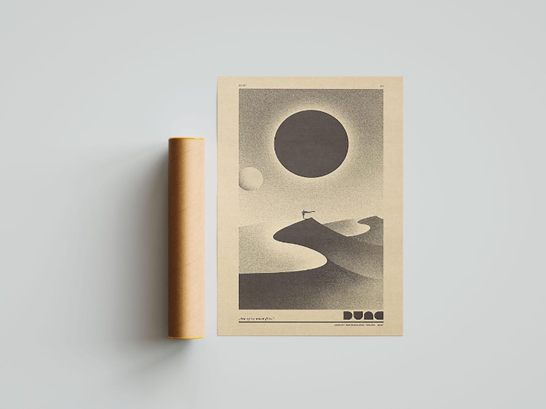 Dune Poster, Dune Movie Canvas Wall Art 2021, Arrakis Desert Planet ...