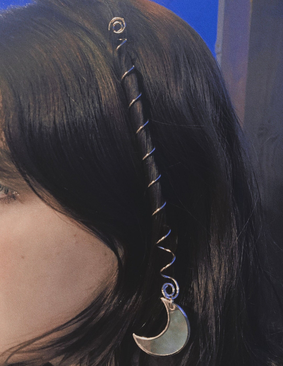 Moon Wire Hair Wrap - Etsy
