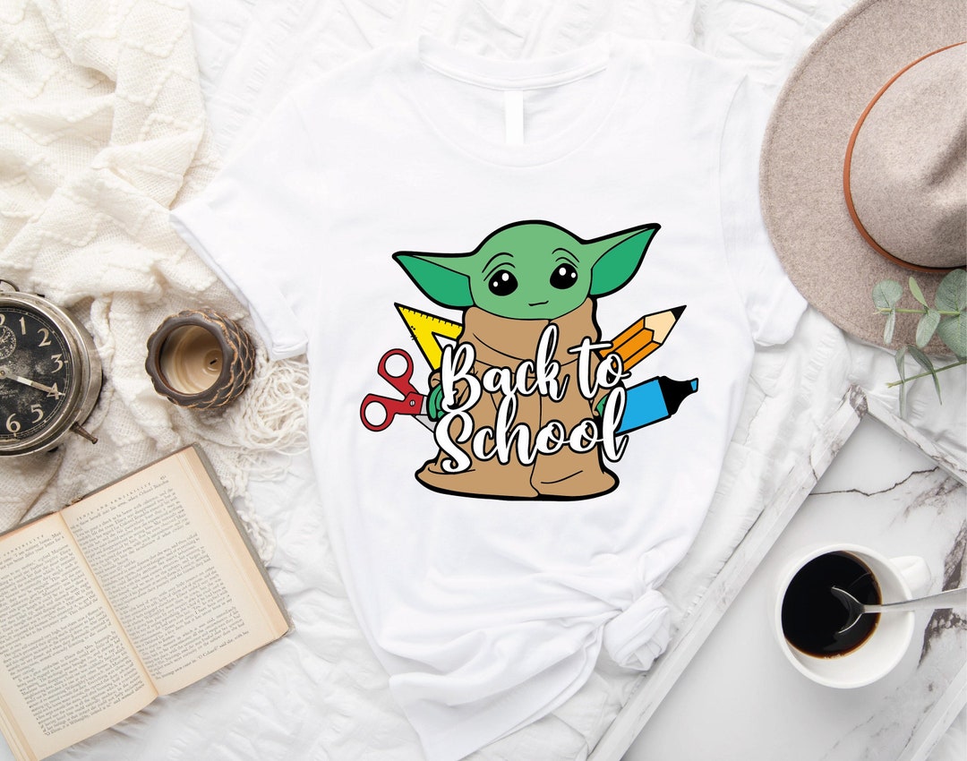 Star Wars Inspired Back to School Shirt, Baby Yoda Back to School Shirt ...