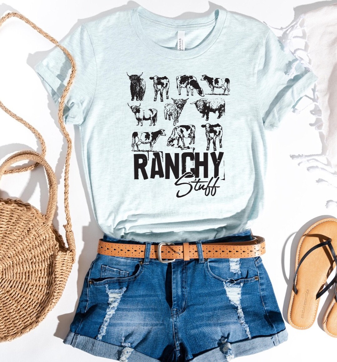 Ranchy Stuff Western Shirt, Cute Boy Tee, Funny Boys Shirt, Curls ...
