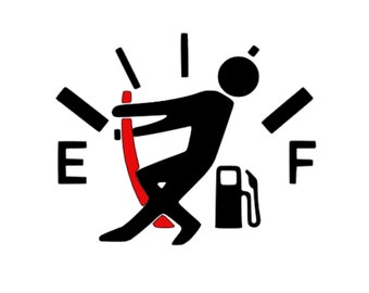 Empty Gas Tank Girl SVG - Funny SVG - Car Decal SVG - Digital Download ...