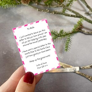 Printable Pink Mini Elf Letter With Envelope, Hello From Your Elf, Elf ...