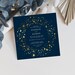 Canva Gold Stars Wedding Invitation, Sparkle, Blue & Gold, Gold Wedding ...