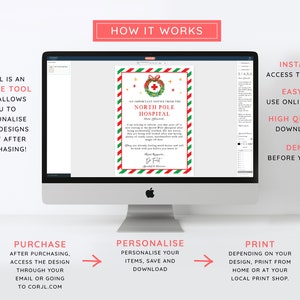 Elf Hospital Note, Editable Elf, Christmas Elf I'm Sick, Doctors Note ...