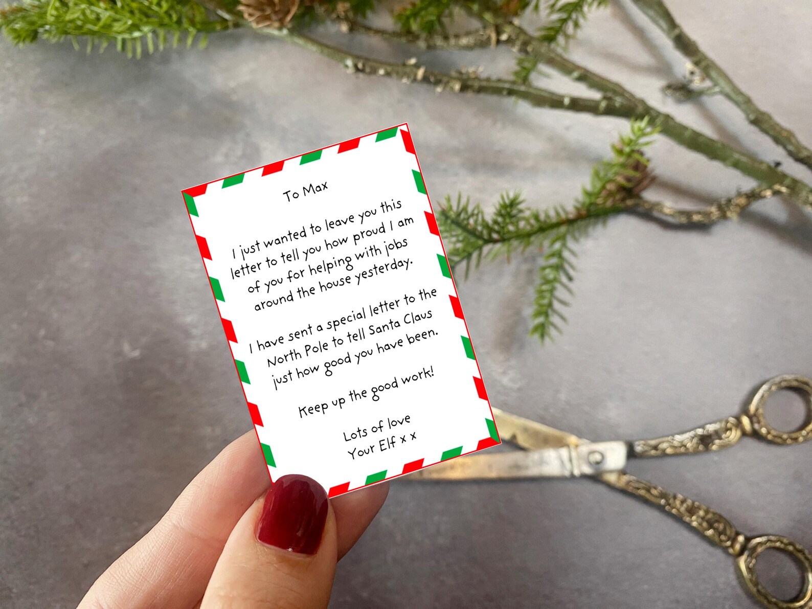 Canva Printable Mini Elf Letter With Envelope, Hello From Your Elf, Elf ...