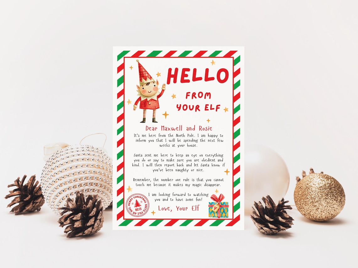 Christmas Elf Printable Bundle, Elf Hello, Elf Adoption, Elf Cam ...