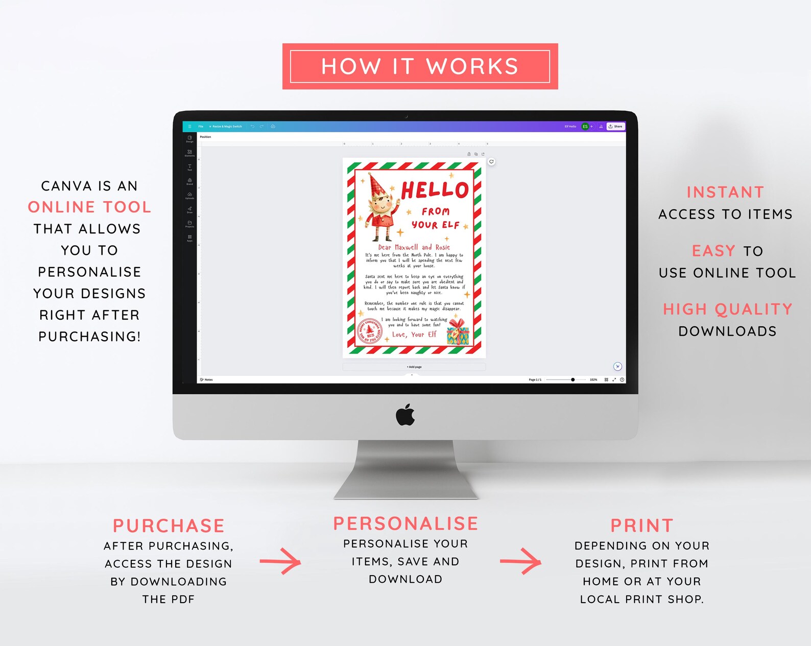 Editable Elf Hello Letter, Elf Hello, Hello From Your Elf, Christmas ...