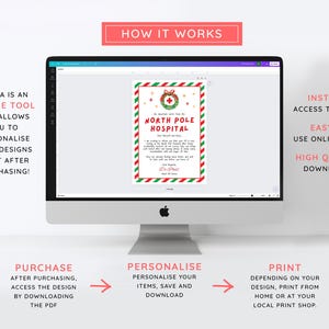 Canva Elf Hospital Note, Editable Elf, Christmas Elf I'm Sick, Doctors ...