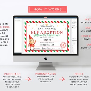Elf Adoption Certificate, Christmas Elf, Adopt an Elf, Official ...