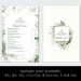 Restaurant Menu Design, Greenery Menu, Foliage, Floral Restaurant Menu ...