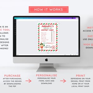 Canva Editable Elf Report Card, Official Elf Report, Christmas Elf ...