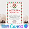 Girl Elf Doctors Note, Girl Elf, Elf Note, Sick Elf, Christmas Elf Sick ...