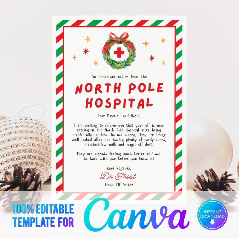 Elf Note in Canva - Etsy