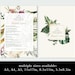 Restaurant Menu Design, Greenery Menu, Foliage, Floral Restaurant Menu ...