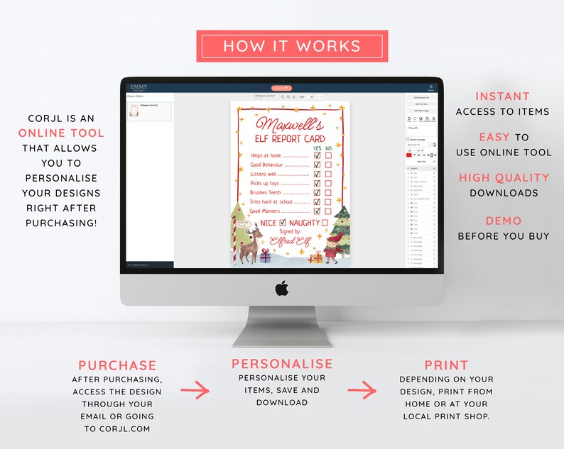 Editable Elf Report Card, Official Elf Report, Christmas Elf, Printable ...