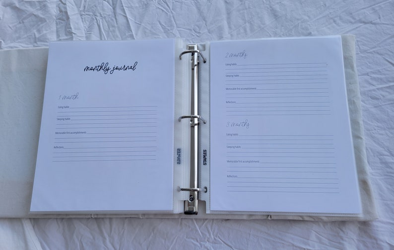 Baby Memory Book, Instant Download, Printable Baby Book, Baby Keepsake ...