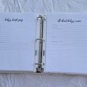 Baby Memory Book, Instant Download, Printable Baby Book, Baby Keepsake ...