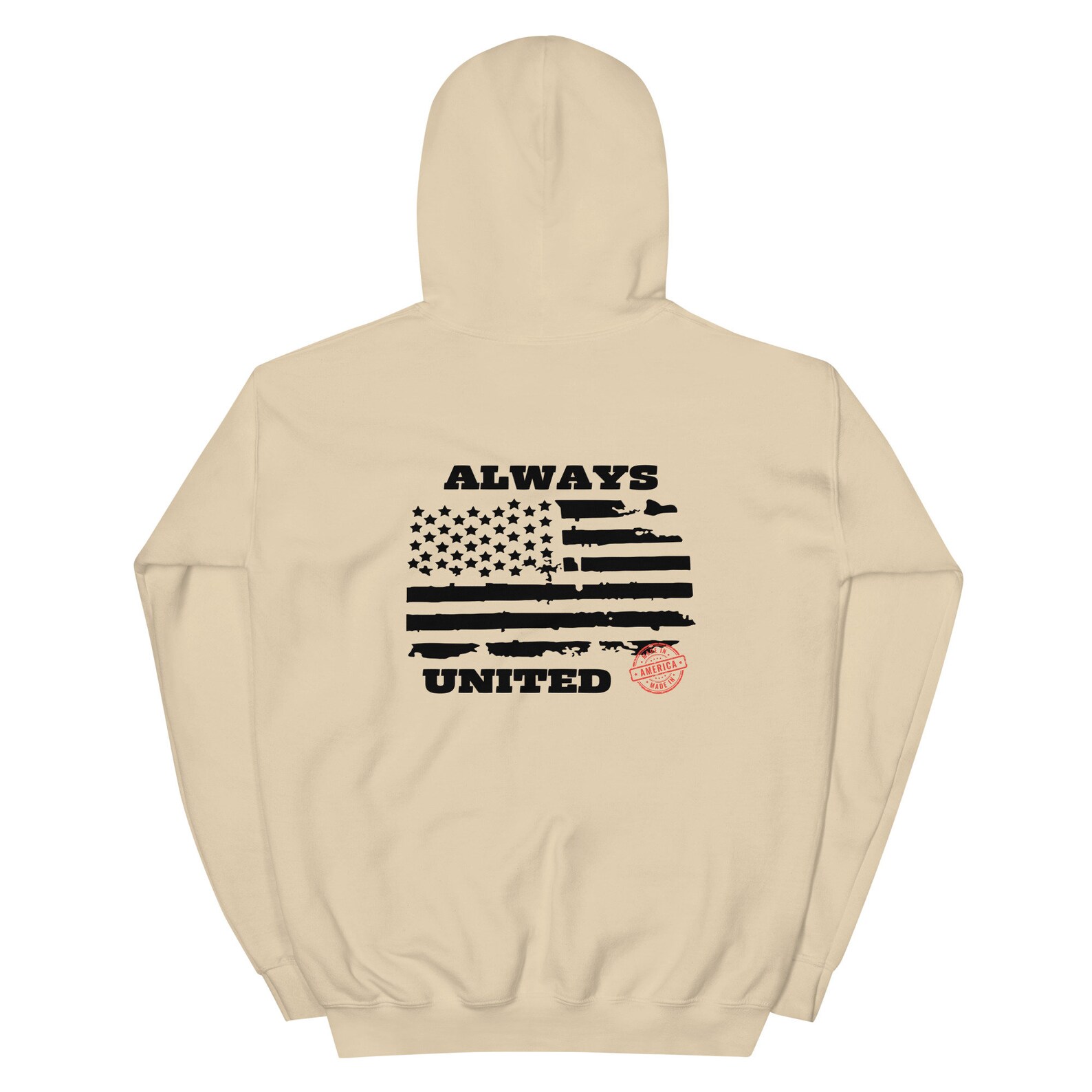 Men's ALWAYS UNITED Hoodie America Sweatshirt Patriotic USA - Etsy