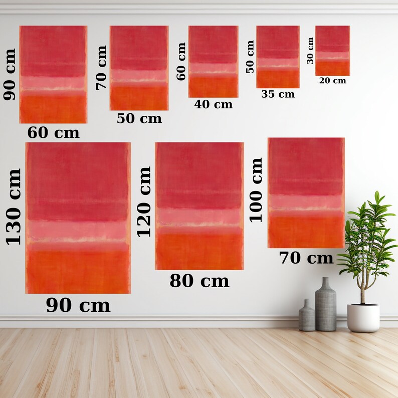 Minimalist Mark Rothko Print, Abstract Wall Decor, Contemporary Art ...