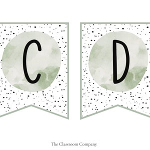Sage Green Classroom Bunting | Displays | Bulletin Boards | Letters and ...