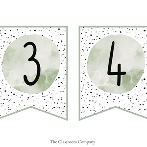 Sage Green Classroom Bunting | Displays | Bulletin Boards | Letters and ...