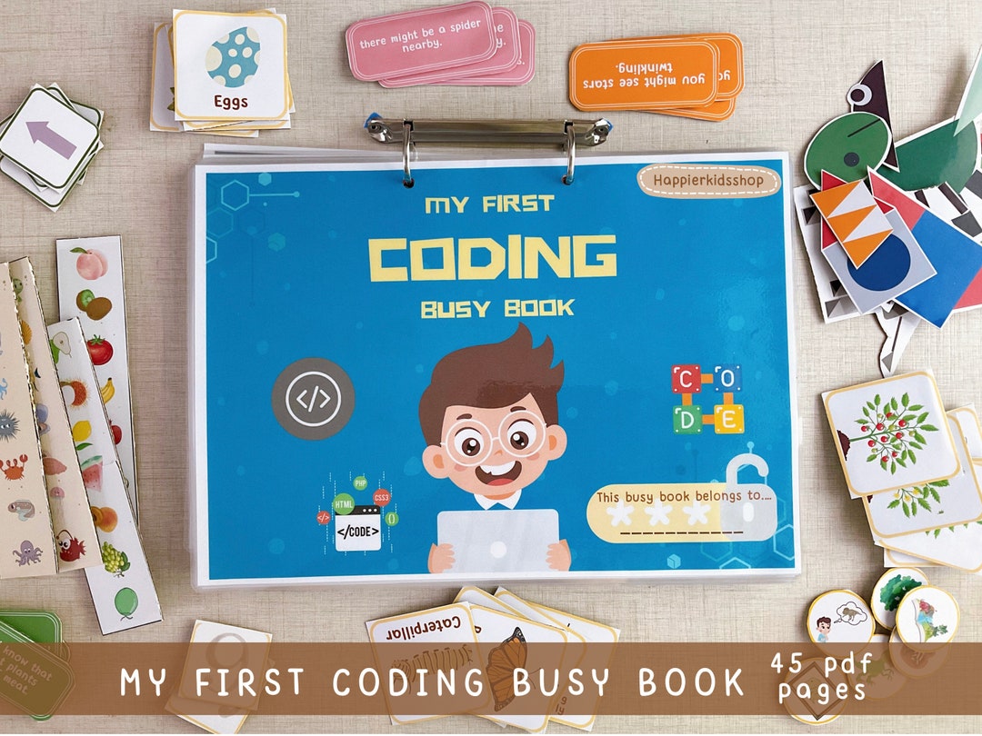 Coding Busy Book: Preschool Learning Activities (digital Download) - Etsy