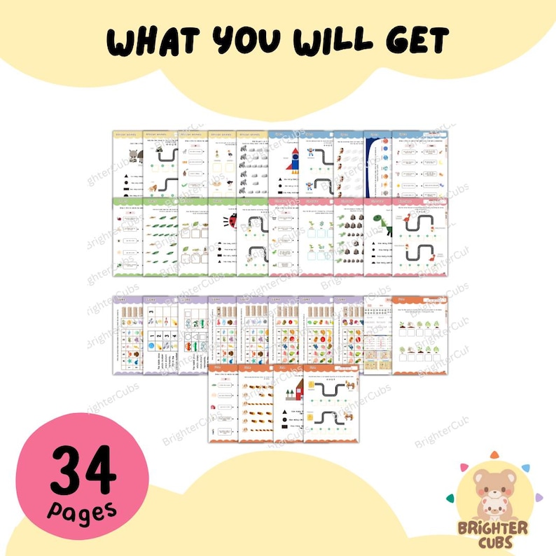 Kids Coding Workbook Printable Toddler Activities Montessori Homeschool ...