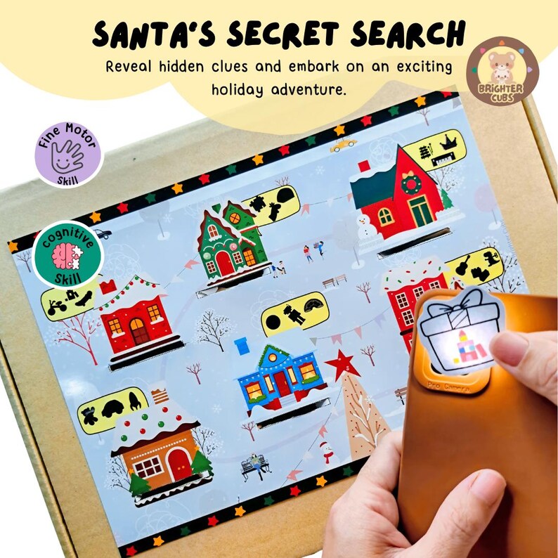 Santa Secret Search Activity Printable Preschool Fun Activities Fine ...