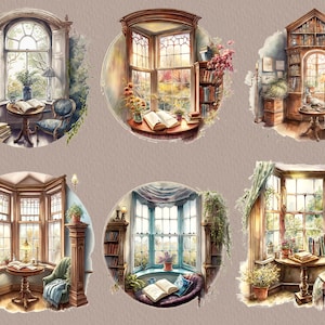 Book Corner Cosy Corner Clipart Bundle, Book Corner Png, Book Clipart ...