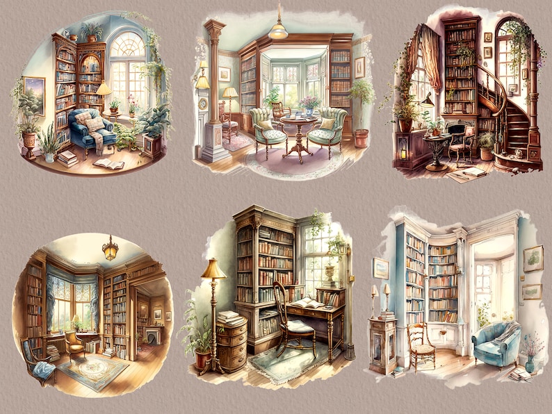 Book Corner Cosy Corner Clipart Bundle Book Corner Png Book - Etsy