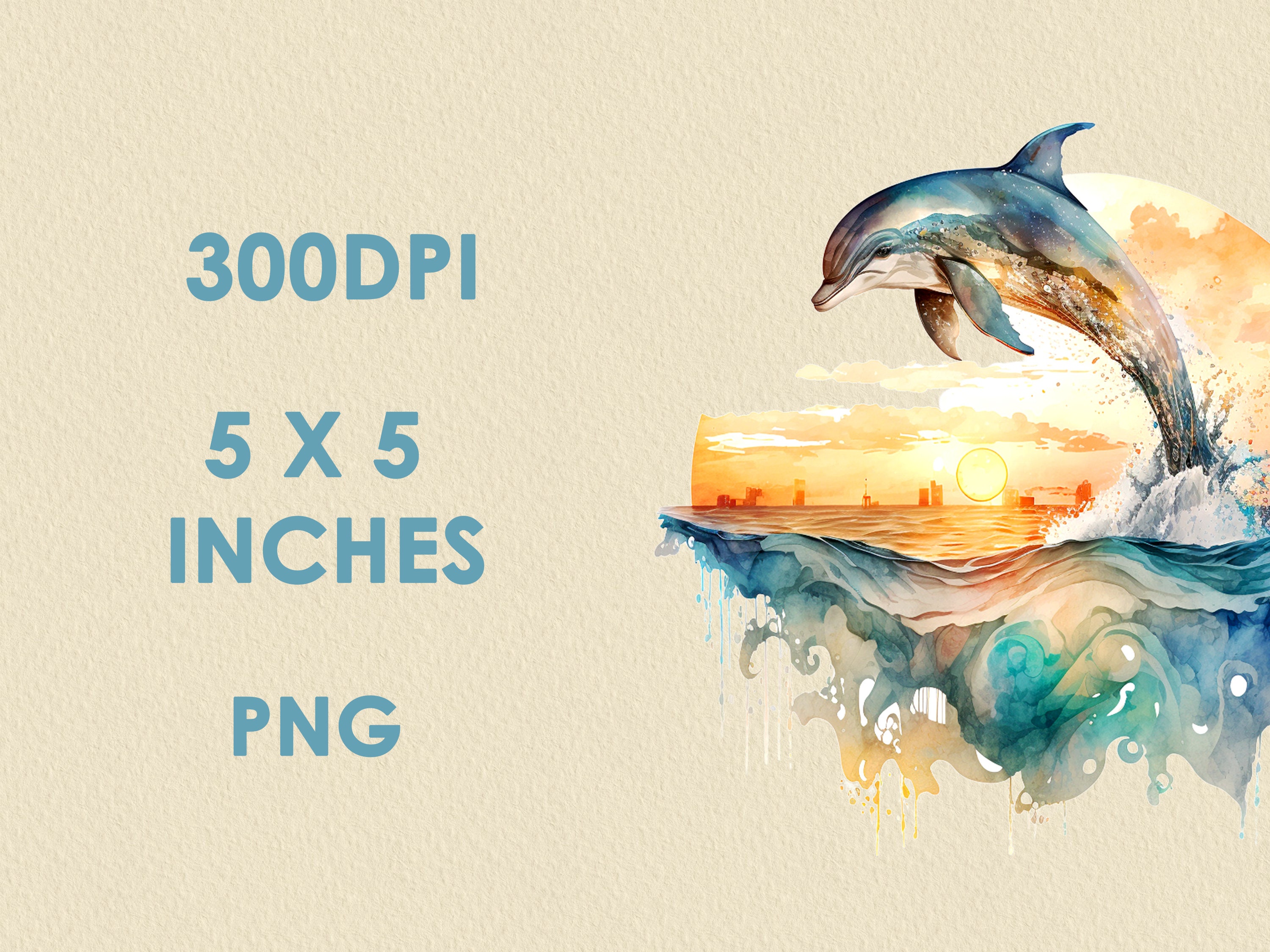 Dolphin Sunset Clip Art Bundle, Dolphin Clipart, Sunset Png, Dolphin ...