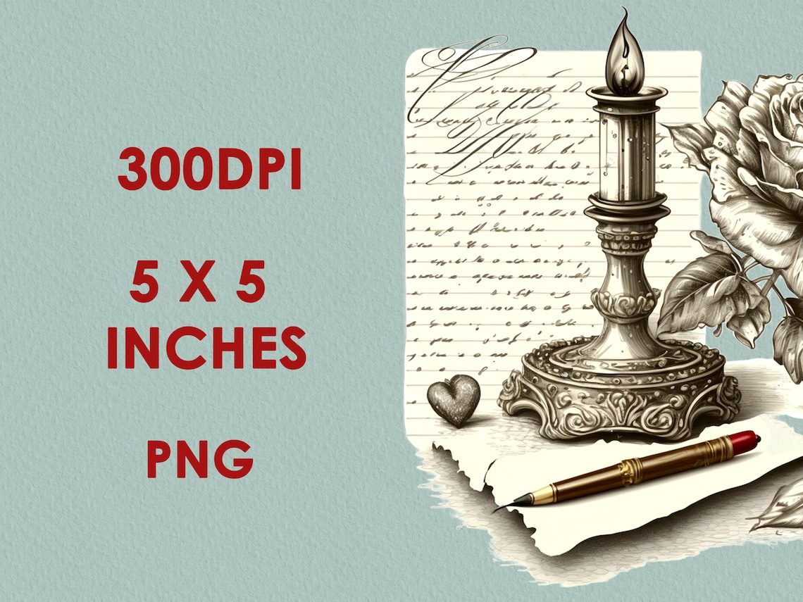 Love Letter Clip Art Bundle, Letter Clipart, Letter Png, Love Letter ...