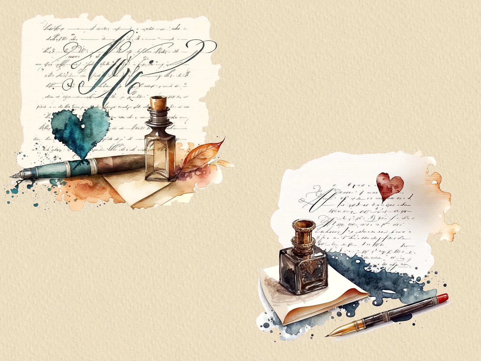 Love Letter Clip Art Bundle, Letter Clipart, Letter Png, Love Letter ...