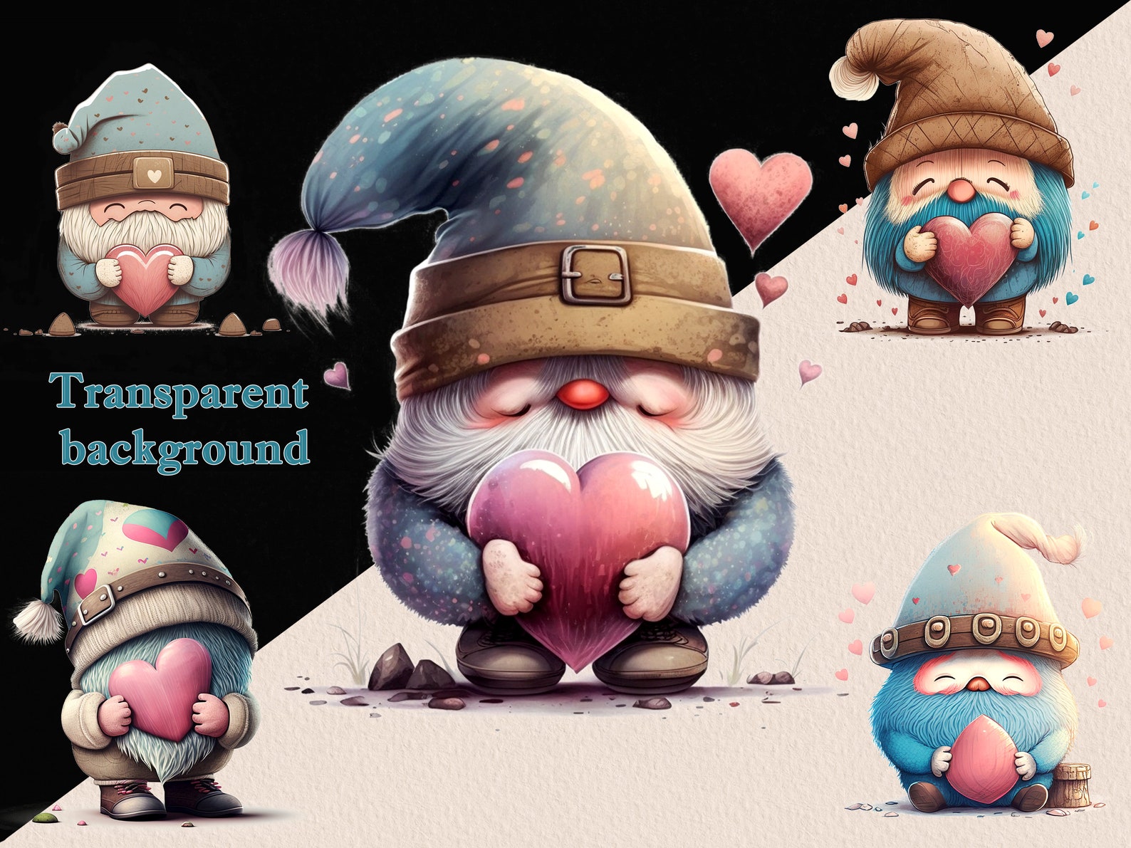 Gnome Clipart Bundle, Cute Gnome Clipart, Gnome Clipart, Gnomes Png ...