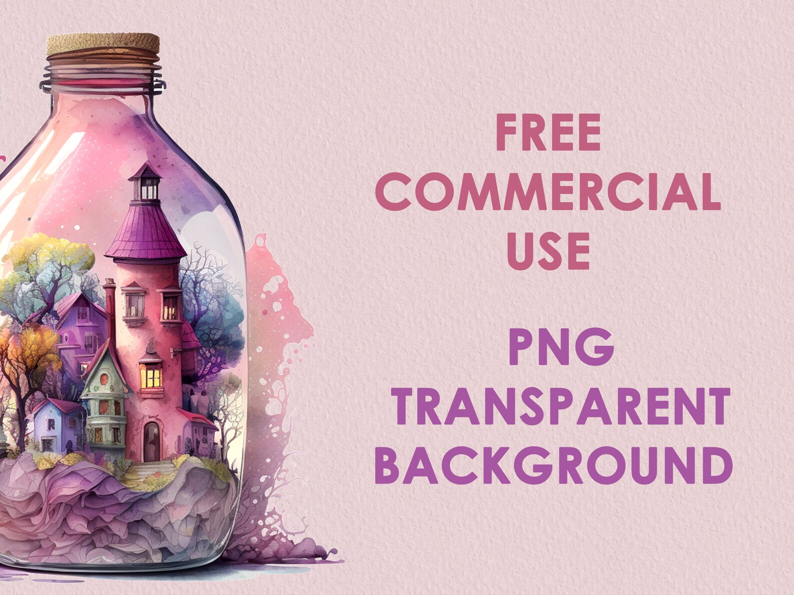 Fantasy Magical Bottles Clipart Bundle, Story Bottles Png, Bottle ...