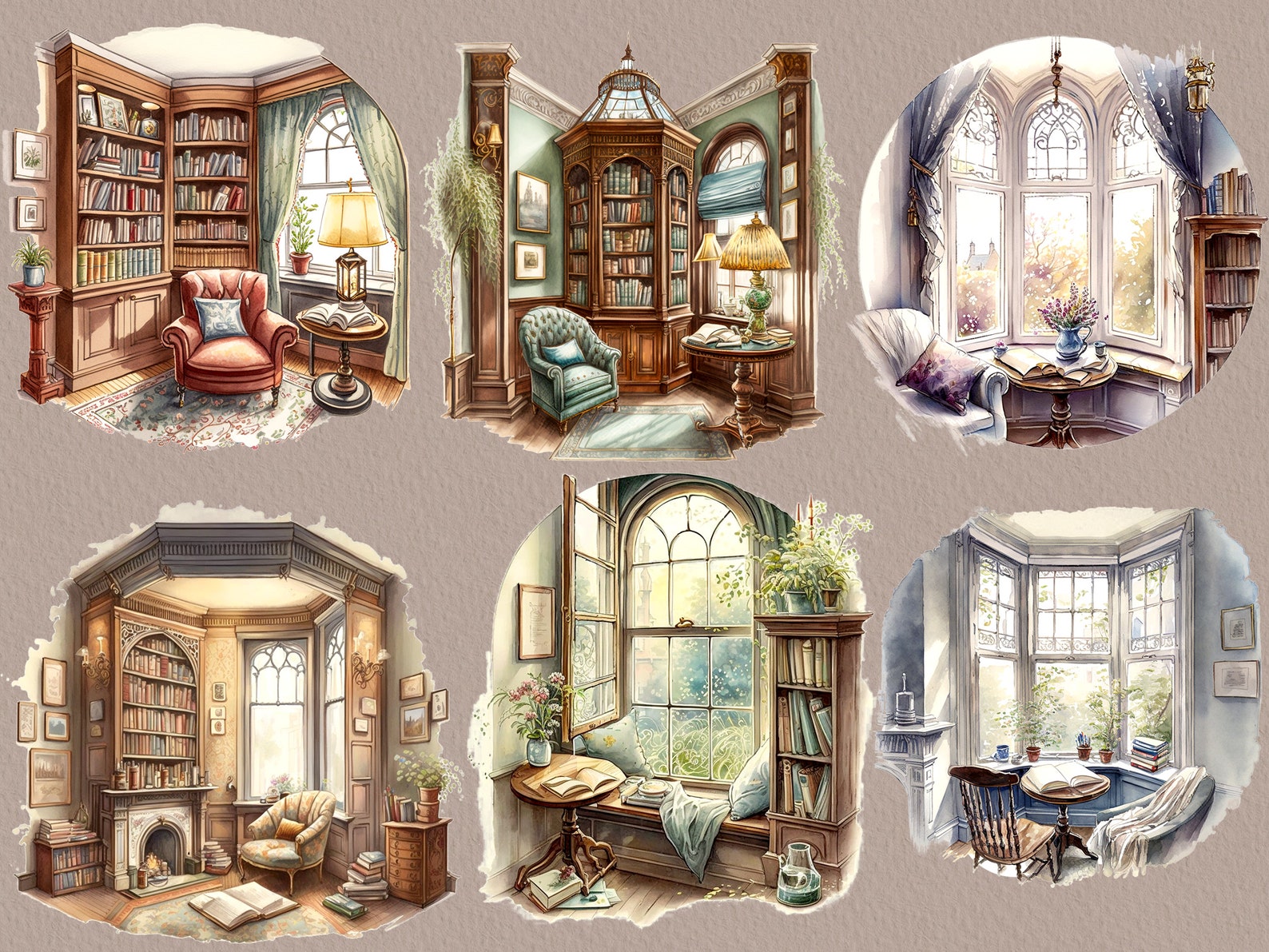 Book Corner Cosy Corner Clipart Bundle, Book Corner Png, Book Clipart ...