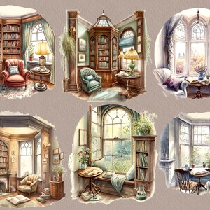 Book Corner Cosy Corner Clipart Bundle, Book Corner Png, Book Clipart ...