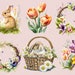 Easter Clipart Bundle, Easter Bunny Clipart, Bunny Clipart, Sublimation ...