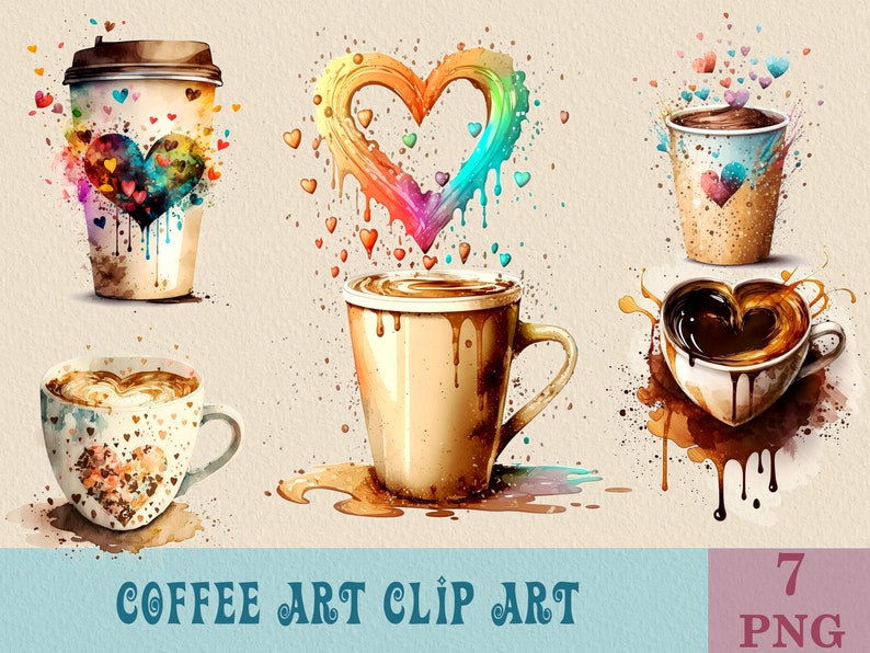 Coffee Cup Clipart Bundle, Coffee Cups Clipart, Coffee Clipart, Coffee ...
