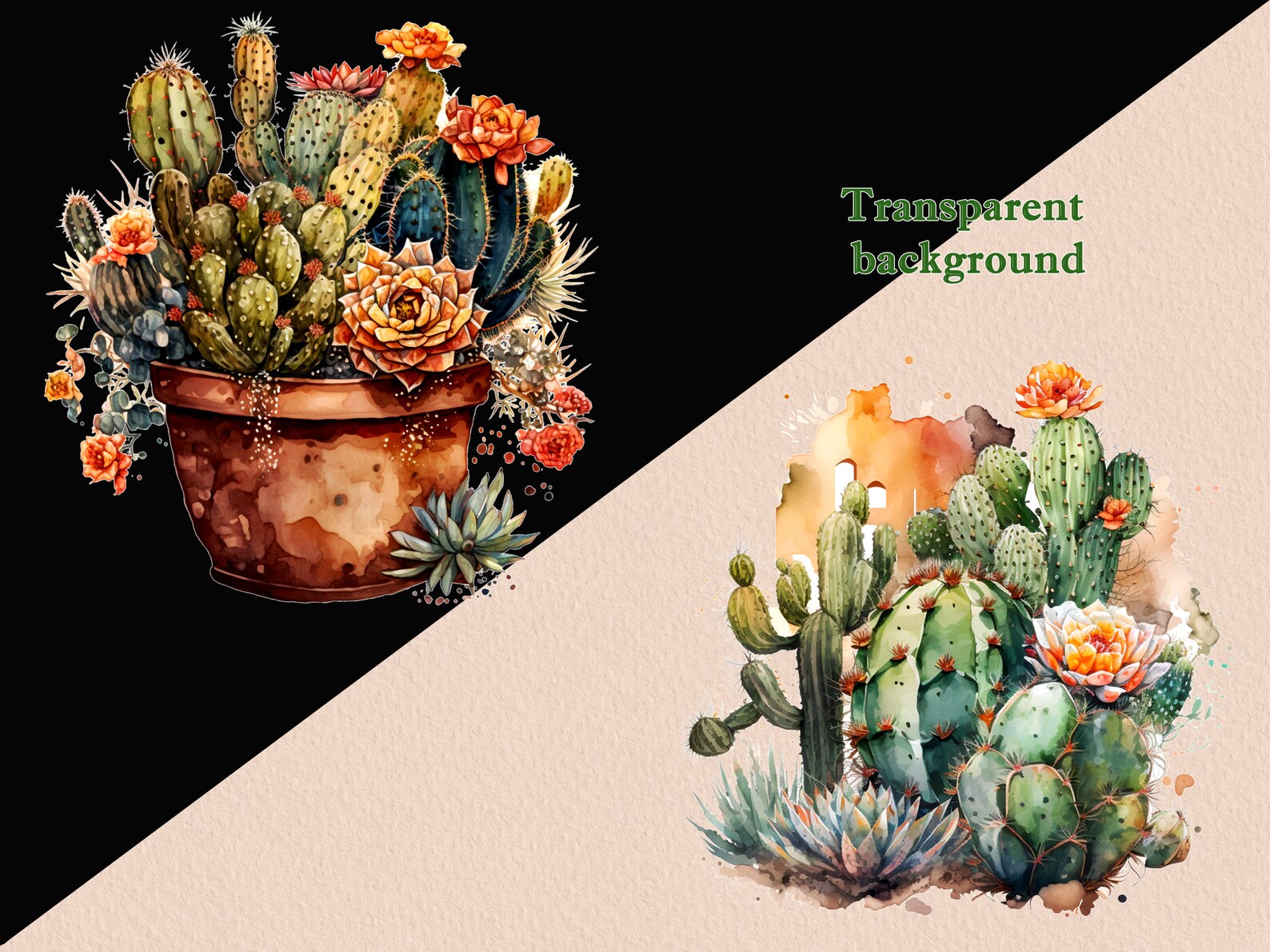 Cactus Plant Clip Art PNG, Sublimation PNG Printable, Cactus Png, PNG ...