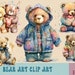 Cute Bears Clipart Bundle, Bear Illustration Clipart, Bear Clipart ...