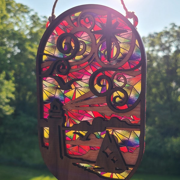 Lake Stain Glass - Etsy