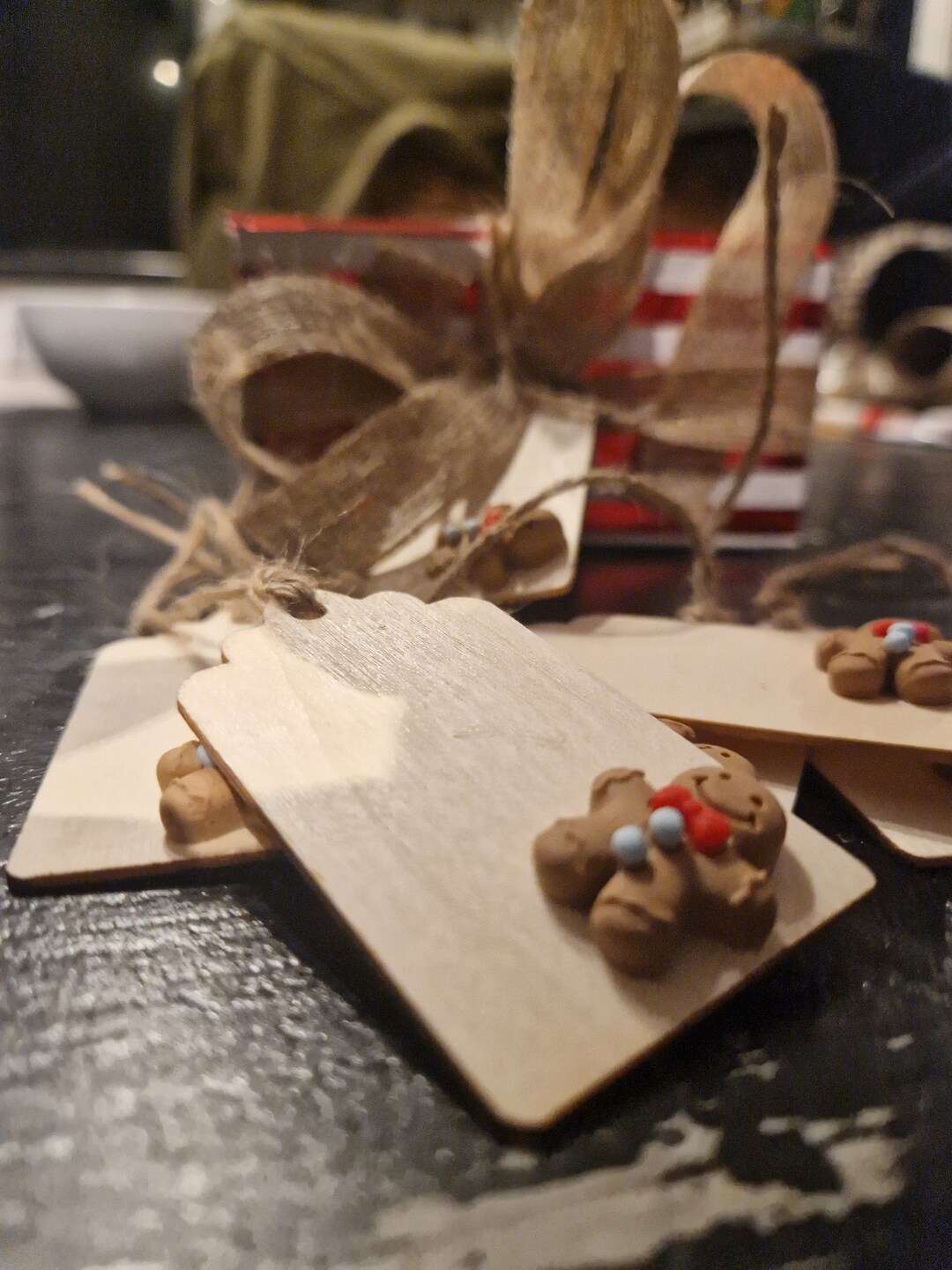 Christmas Wooden Gift Tags Gingerbread Theme - Etsy