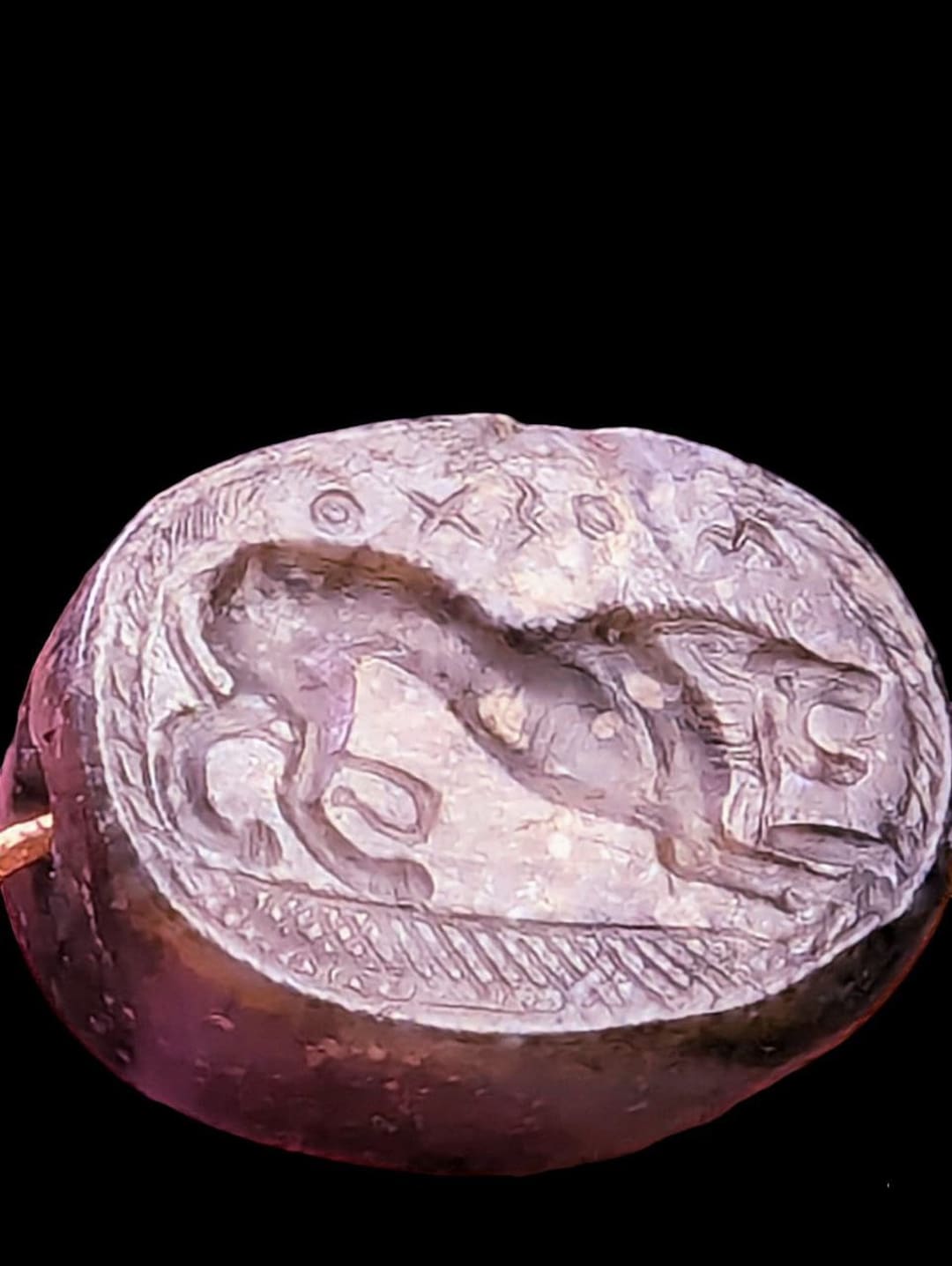 Greek Seal From Ca. 500-300 BC, Depicting a Lion Insciption - Etsy