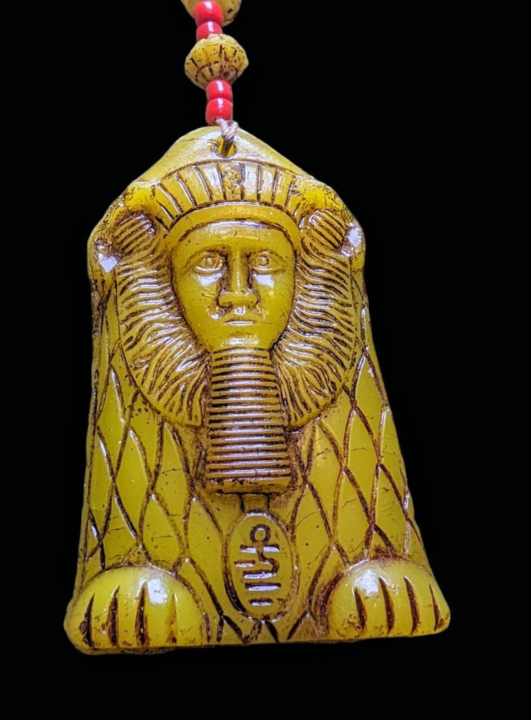 Neiger Necklace in Egyptian Revival Style - Etsy