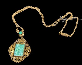 Neiger Necklace in Egyptian Revival Style - Etsy